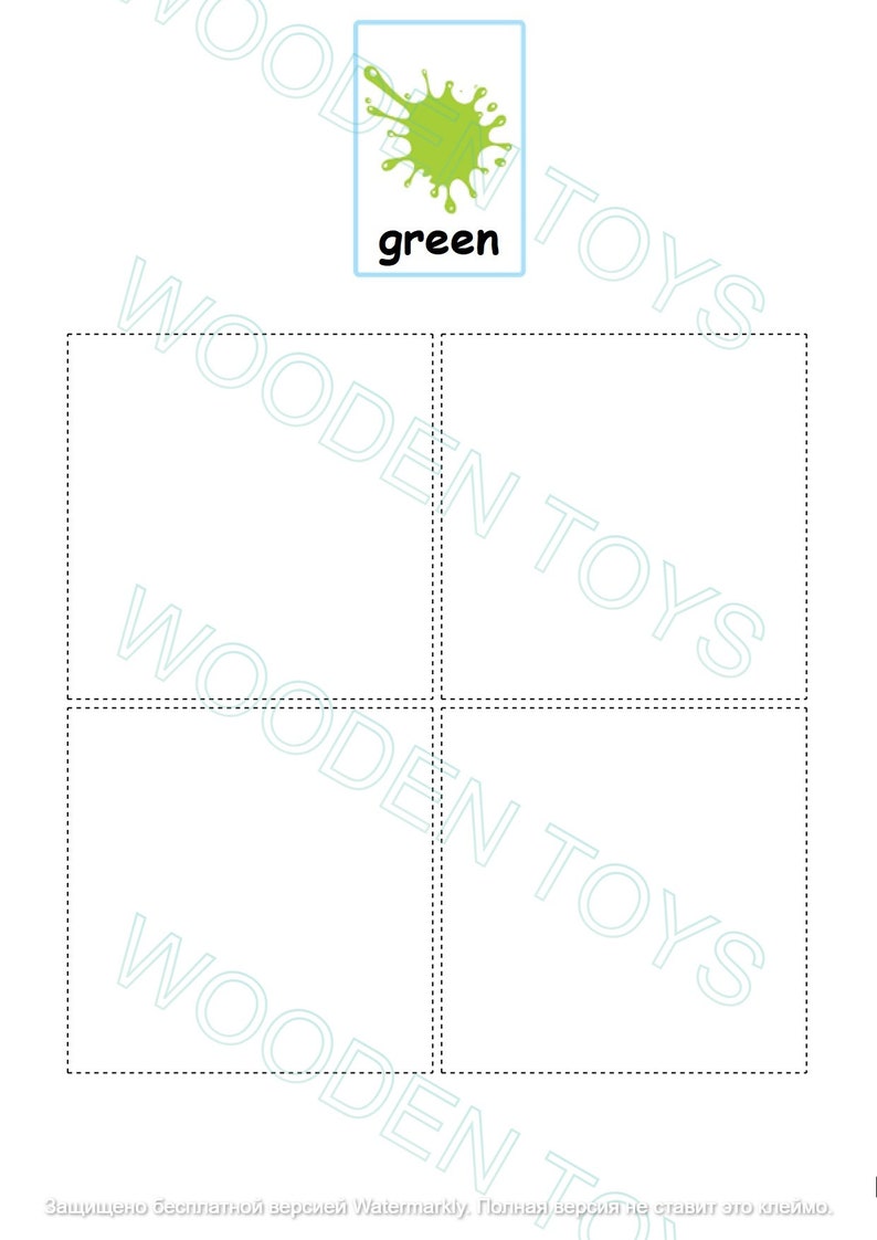 Toddler Color Matching Cards Montessori Cards Colors in - Etsy