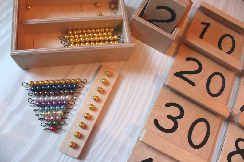 Seguin Board Ten Montessori Math Homeschool Lessons - Etsy