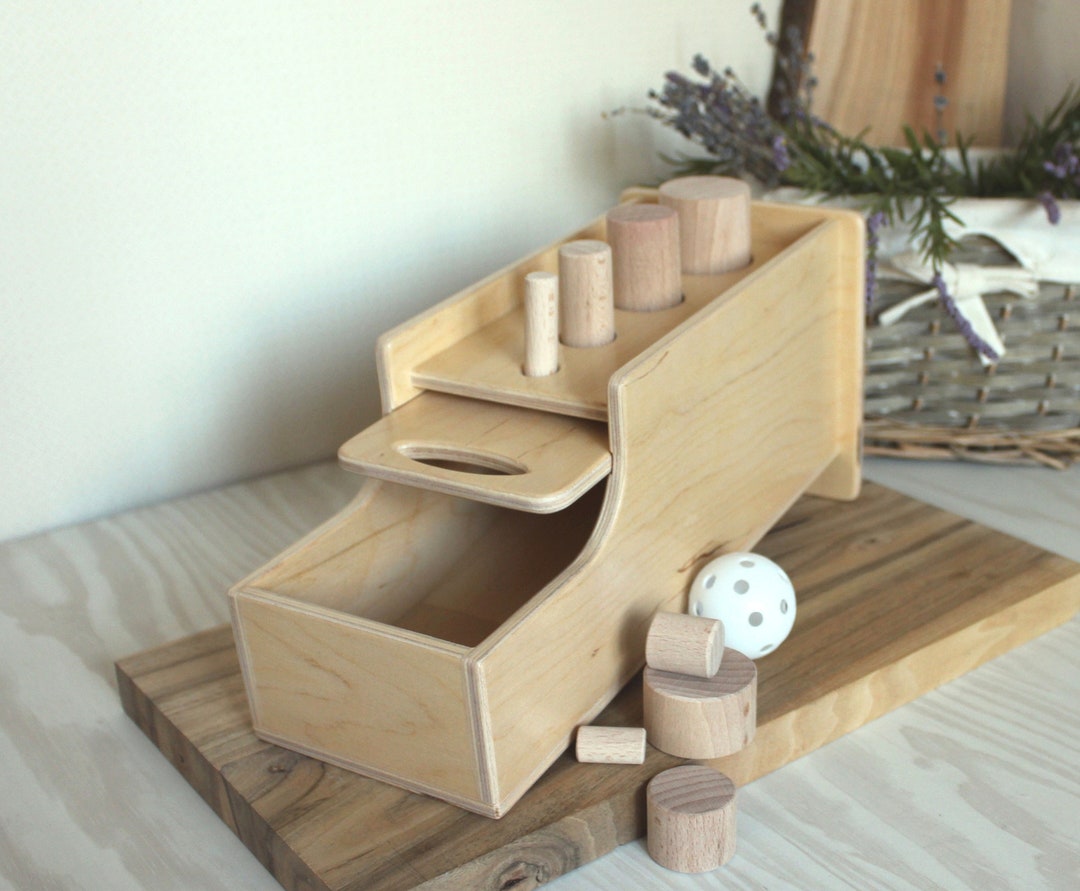 Montessori Cylinder Post Box, Montessori Toys, Wooden Toddler Toys ...