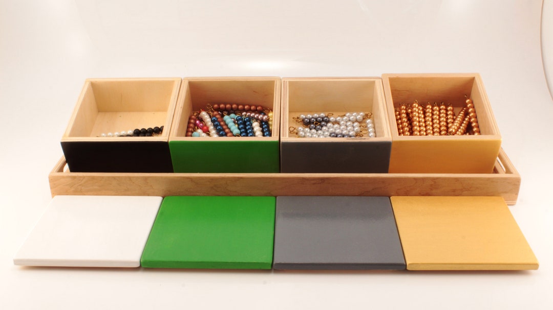 Montessori Subtraction Snake Game, Golden Beads, Montessori Golden ...