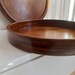 Round Wooden Tray, Black Walnut Tray, Ottoman Tray, Decorative Serving ...