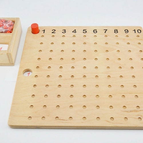 Montessori Math Bead Board Division Montessori Materials - Etsy