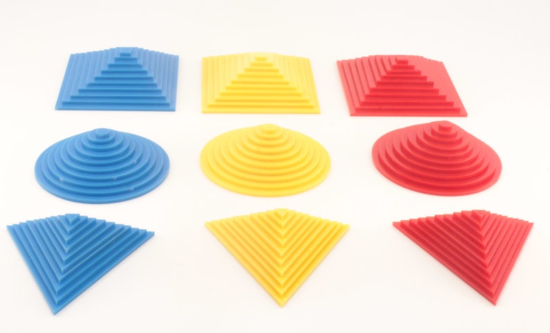 Montessori Geometry Circles Triangles Squares Montessori - Etsy