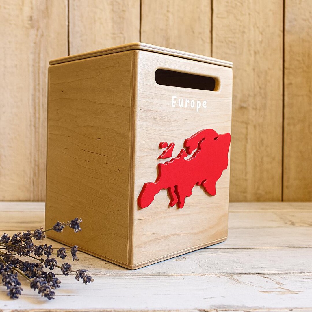 Montessori Continent Box, Europe Box, Learh Geography, World Map ...