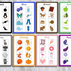 Color Matching Game, Color Sorting Game, Montessori Digital, Preschool ...