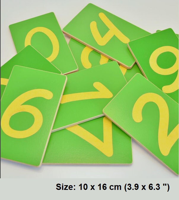 Montessori Toys Sandpaper Numbers Sandpaper Numerals - Etsy
