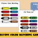 Colors Matching Game, Crayon Colors Matching Activity Busy Book ...