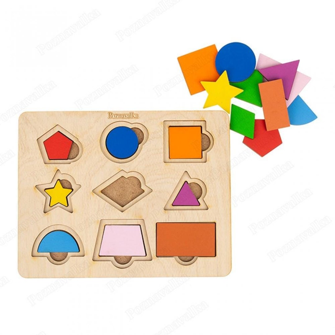 Wooden Shape Toy, Shape Sorting Board, Montessori Learning Toy ...