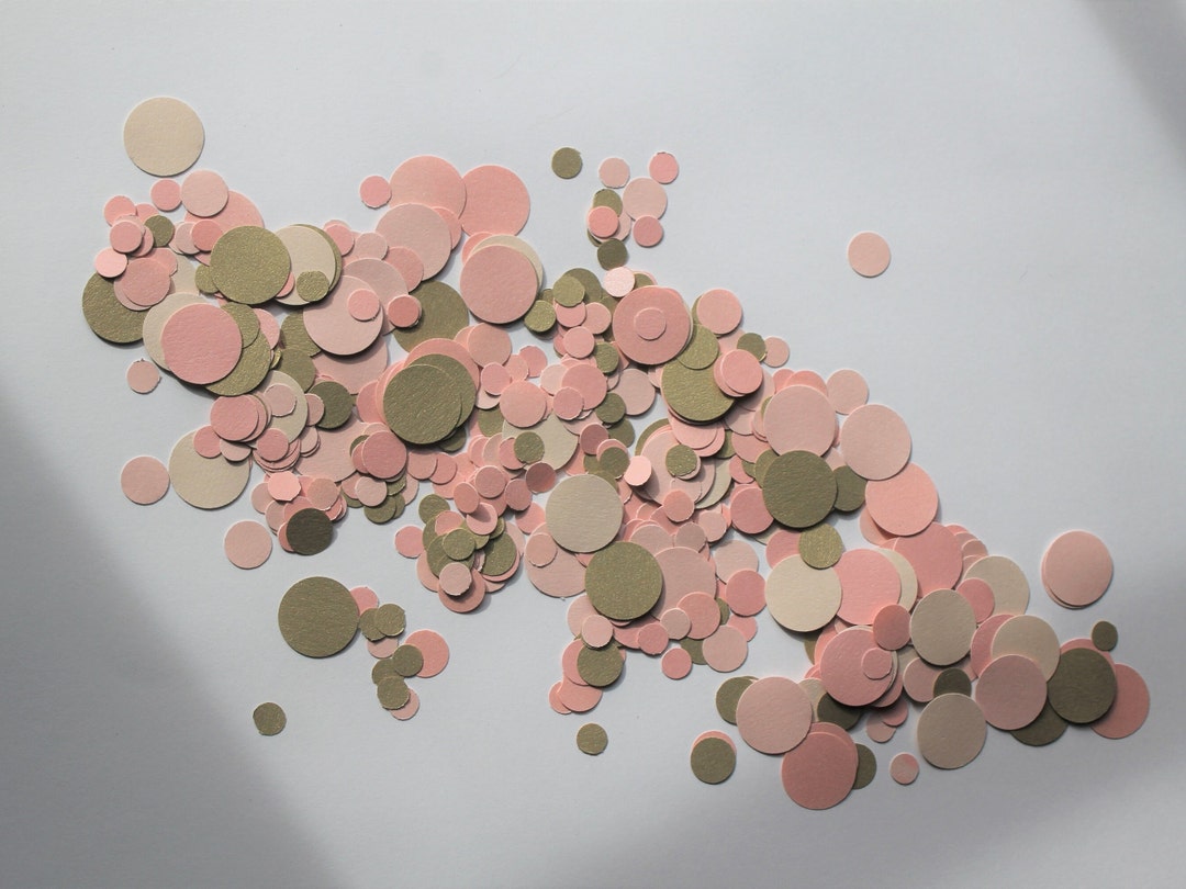 Pink Champagne Confetti, Pink and Gold Table Scatter, Party Confetti ...