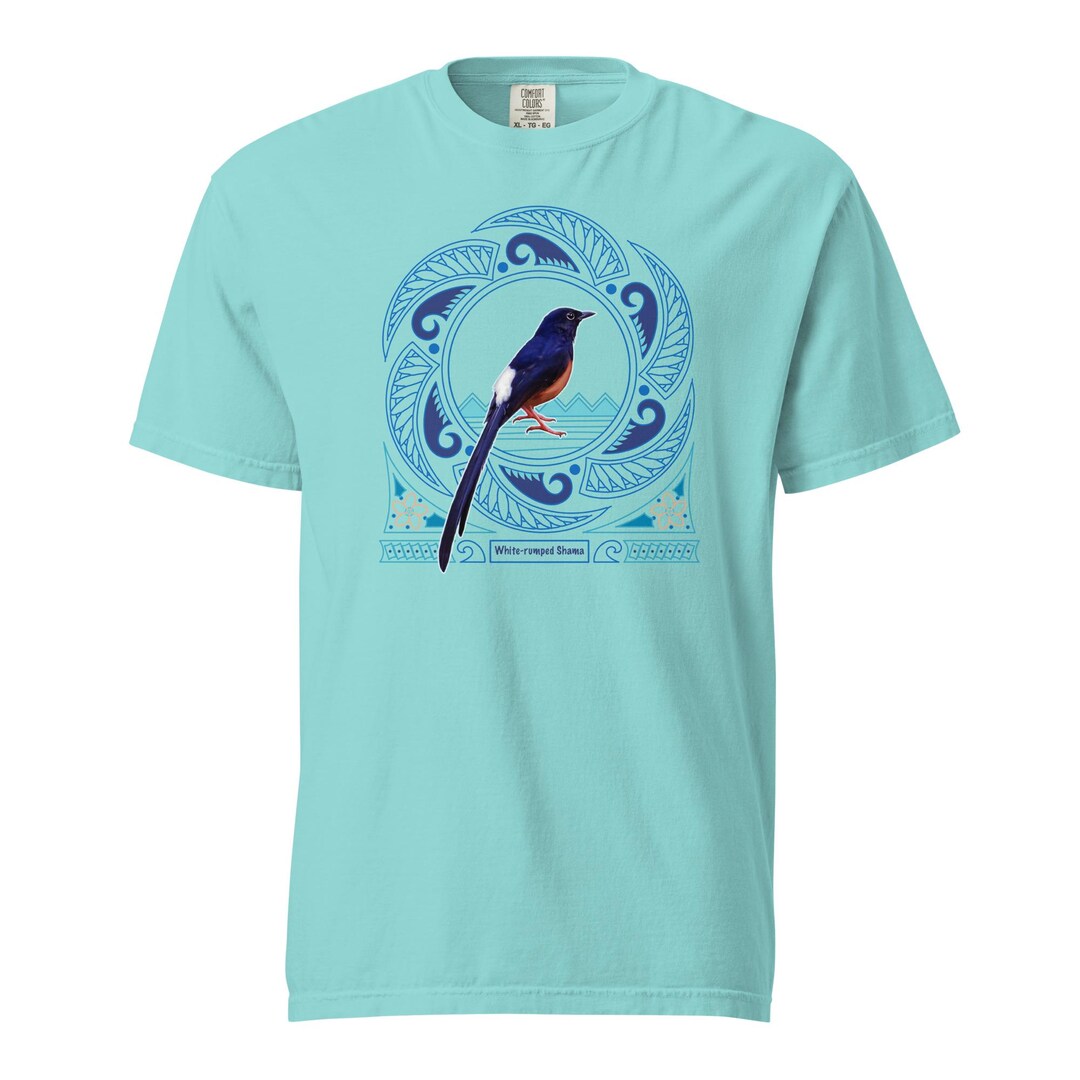 White-rumped Shama Hawaiian Bird Series Unisex Garment-dyed Heavyweight ...