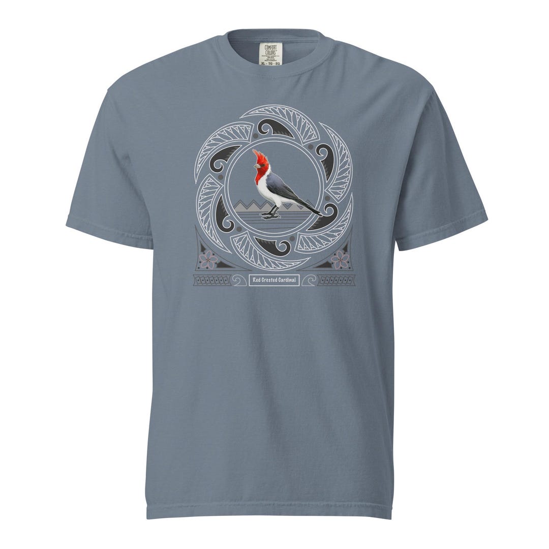 Red Crested Cardinal Hawaiian Bird Series Unisex Garment-dyed ...
