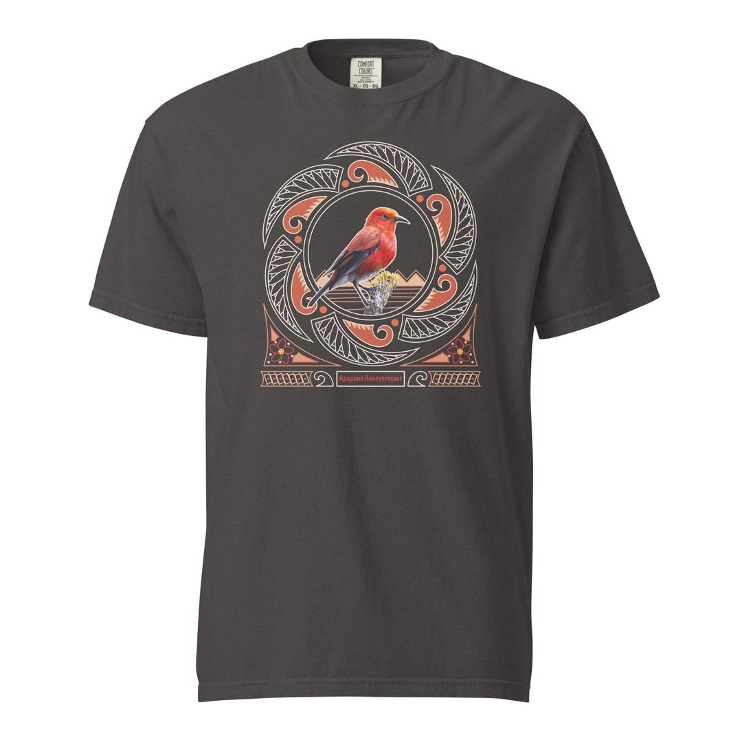 Apapane Honeycreeper Hawaiian Bird Series Unisex Garment-dyed ...
