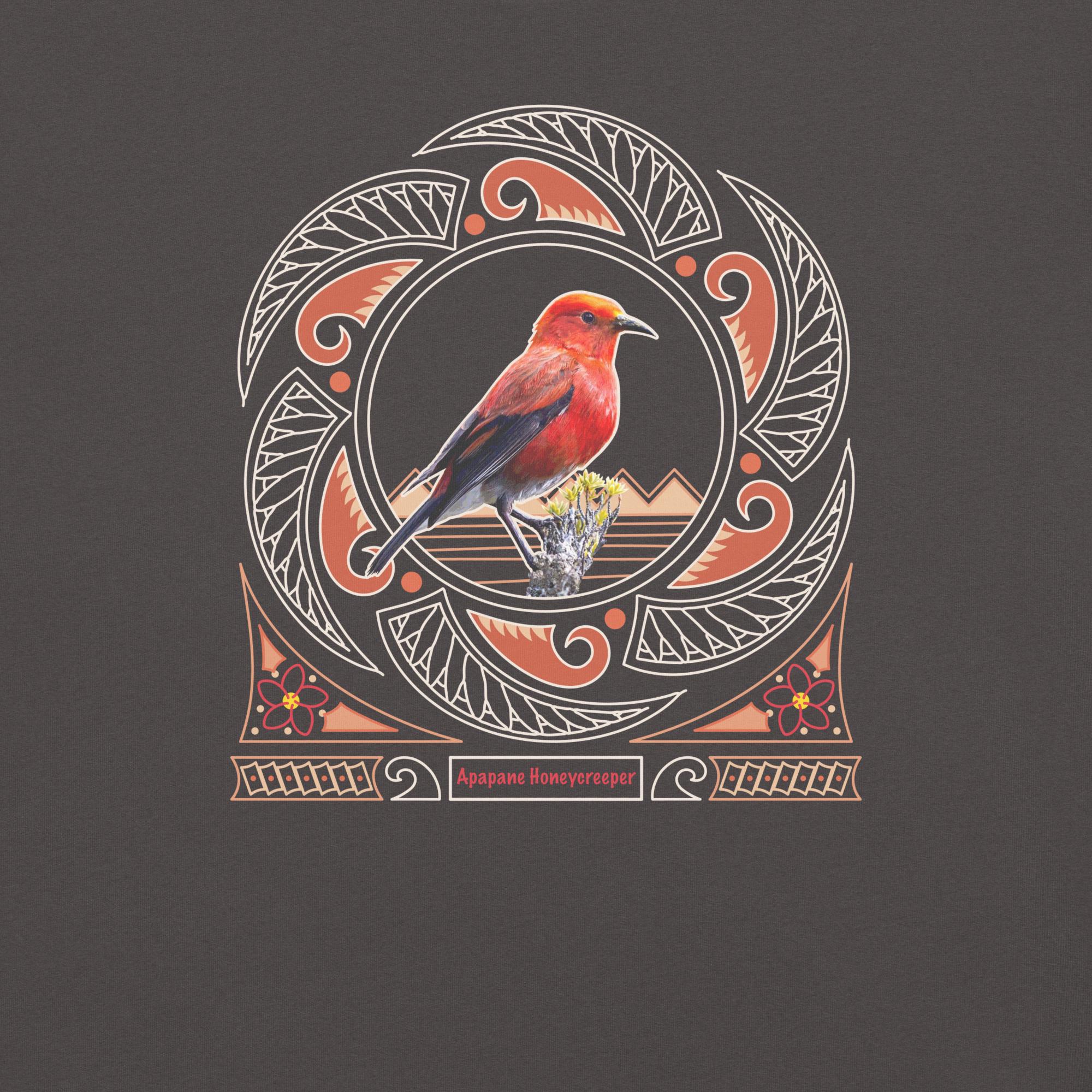 Apapane Honeycreeper Hawaiian Bird Series Unisex Garment-dyed ...