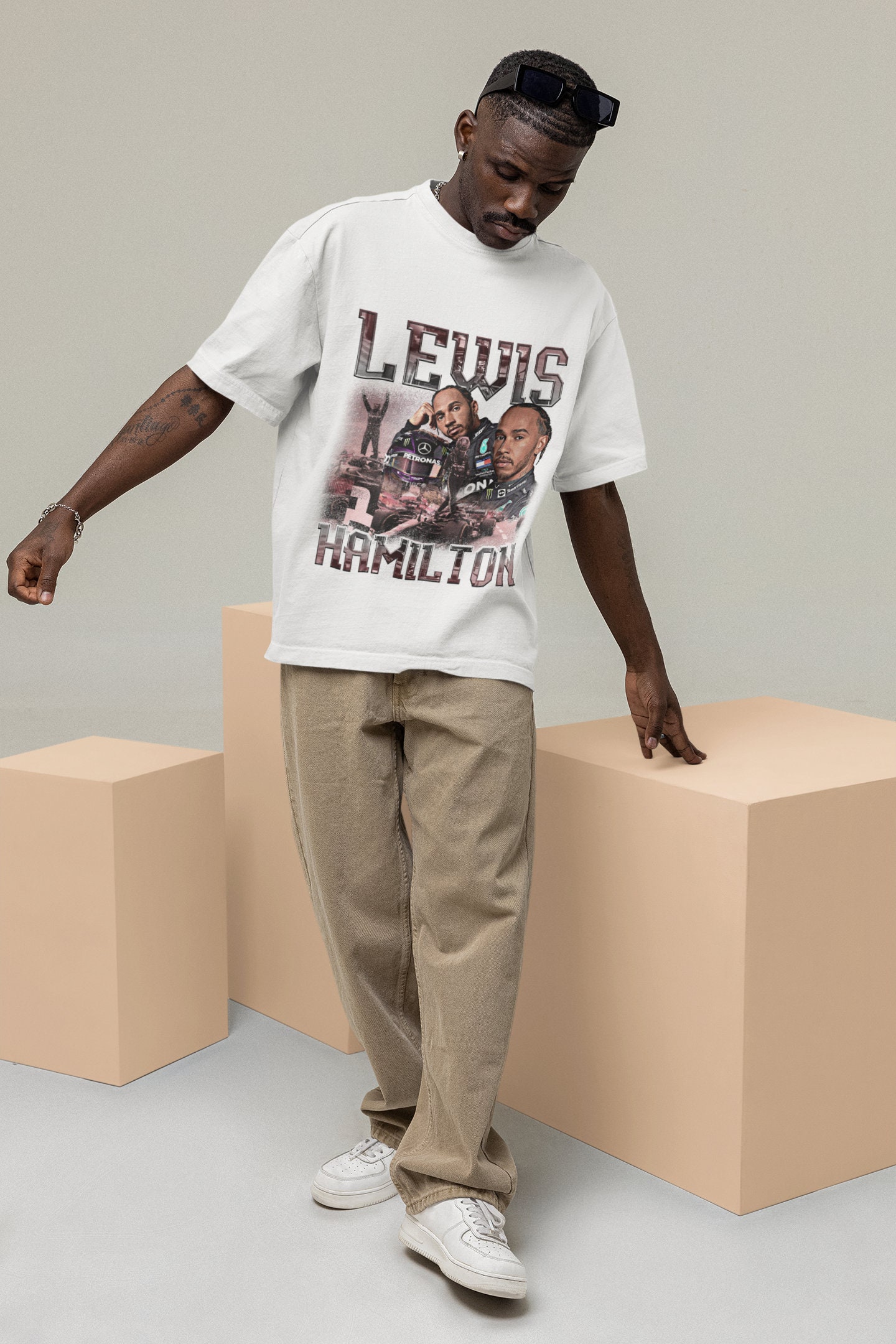 Lewis Hamilton Vintage Shirt - Retro 90s Bootleg Rap T-shirt - Formula ...