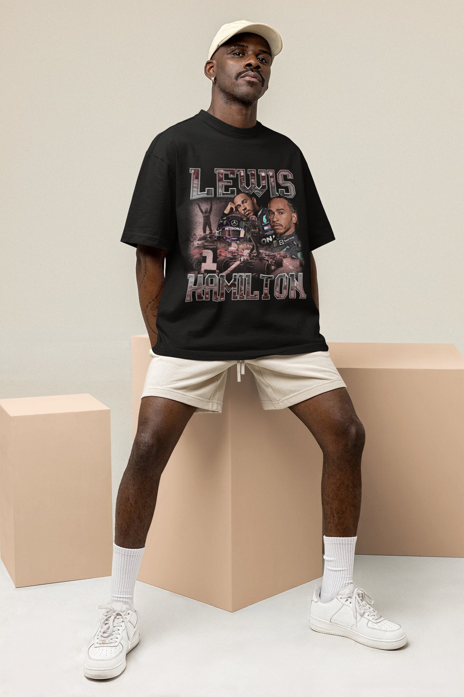 Lewis Hamilton Vintage Shirt - Retro 90s Bootleg Rap T-shirt - Formula ...