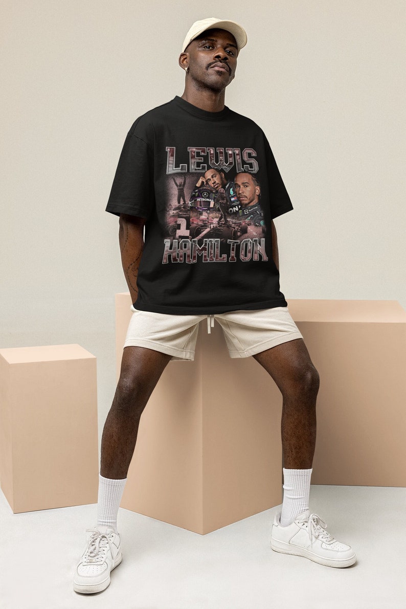 Lewis Hamilton Vintage Shirt - Retro 90s Bootleg Rap T-shirt - Formula ...