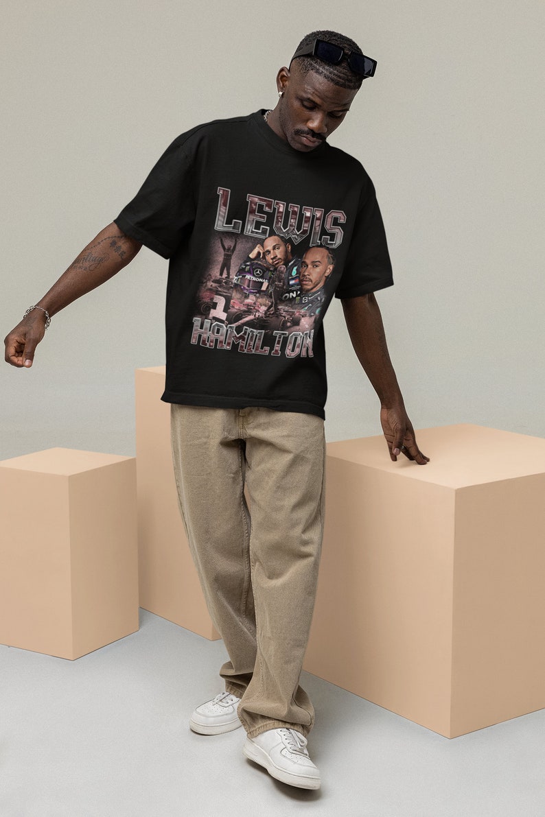 Lewis Hamilton Vintage Shirt - Retro 90s Bootleg Rap T-shirt - Formula ...