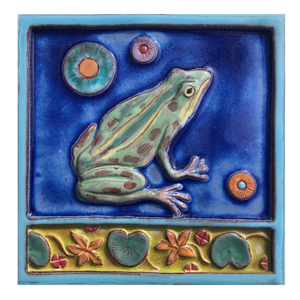 Frog Ceramic Tile - Etsy