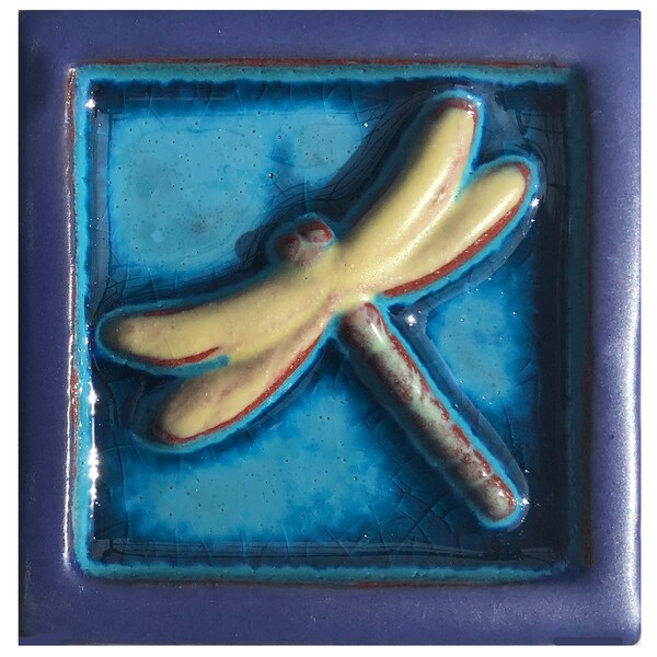 Dragonfly Tile - Etsy