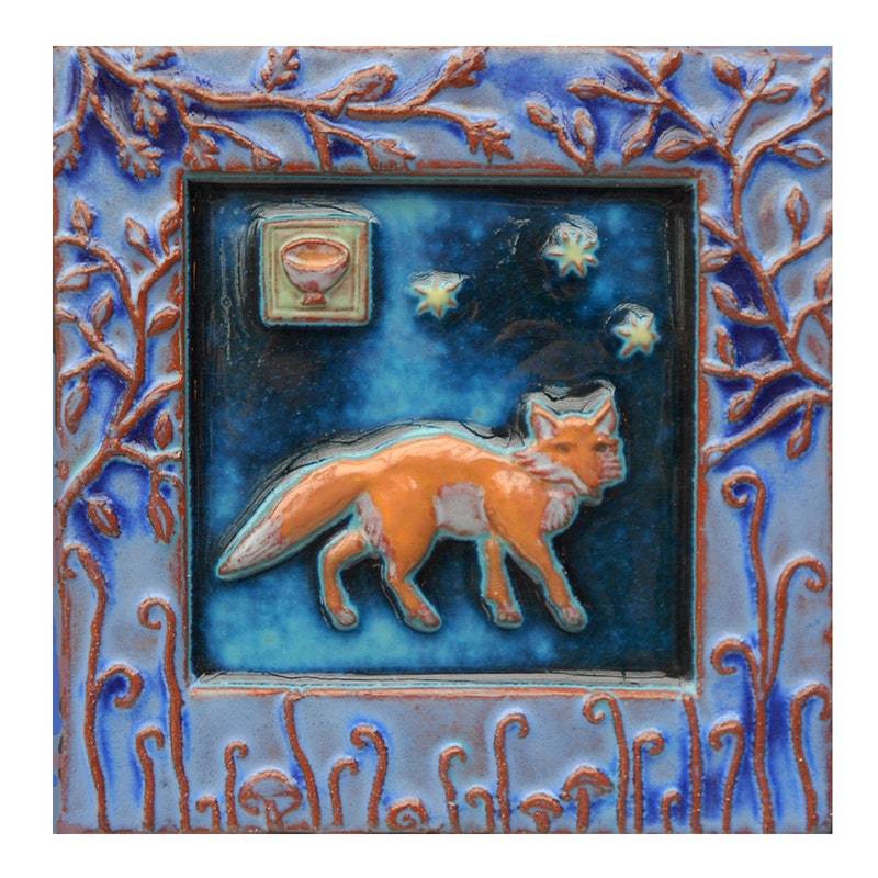 Handmade Tile Fox - Etsy