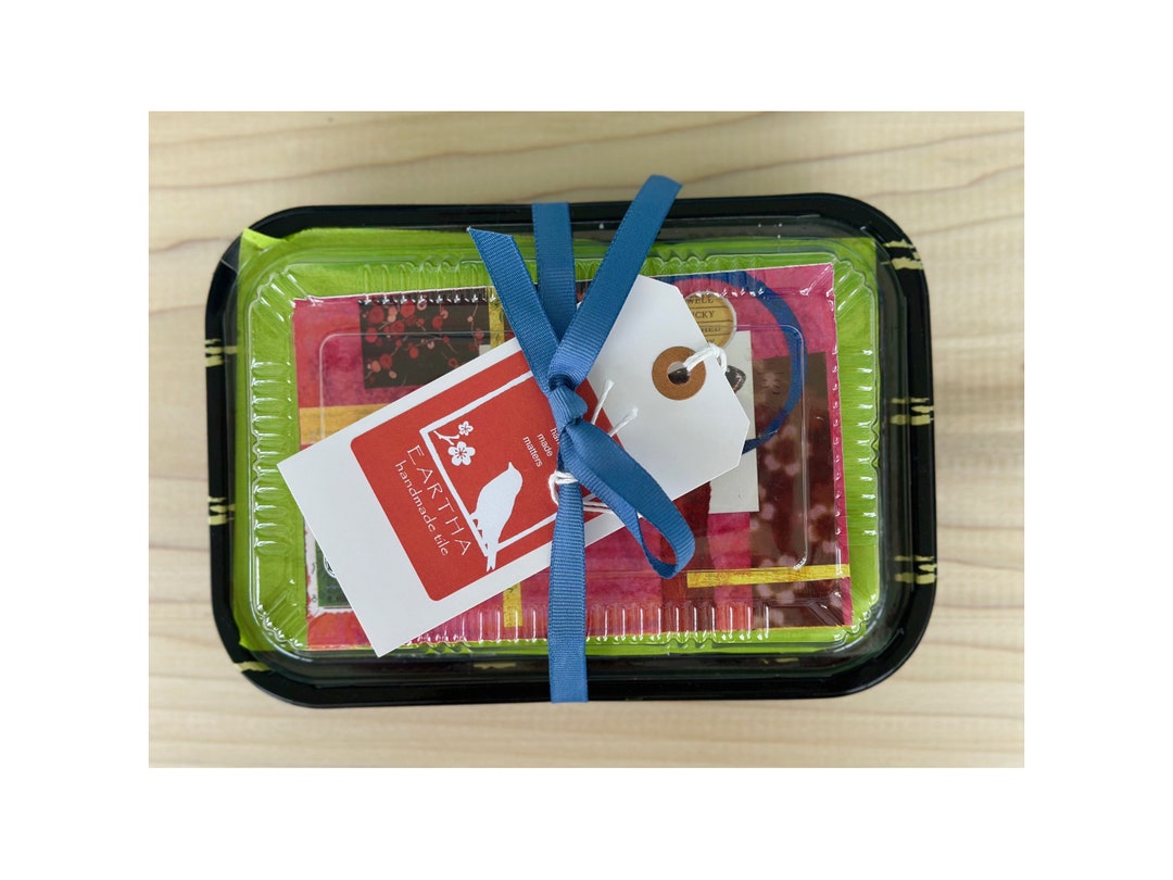 Tile Gift Sushi Box Sweet Little Wren Tile and Two Magnets - Etsy