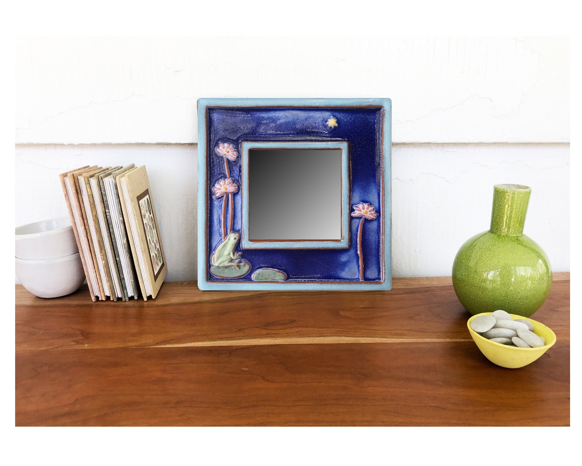 Handmade Ceramic Frog Mirror | Etsy