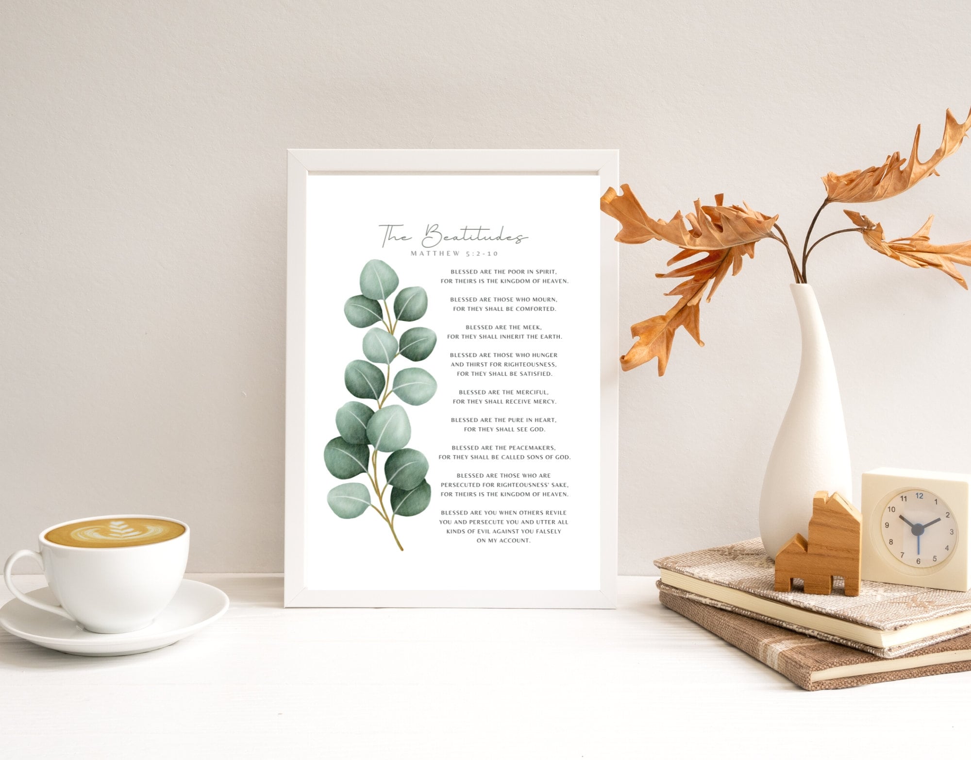 THE BEATITUDES Digital Wall Art Christian Bible Verse - Etsy