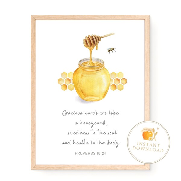 Proverbs 16 24 - Etsy