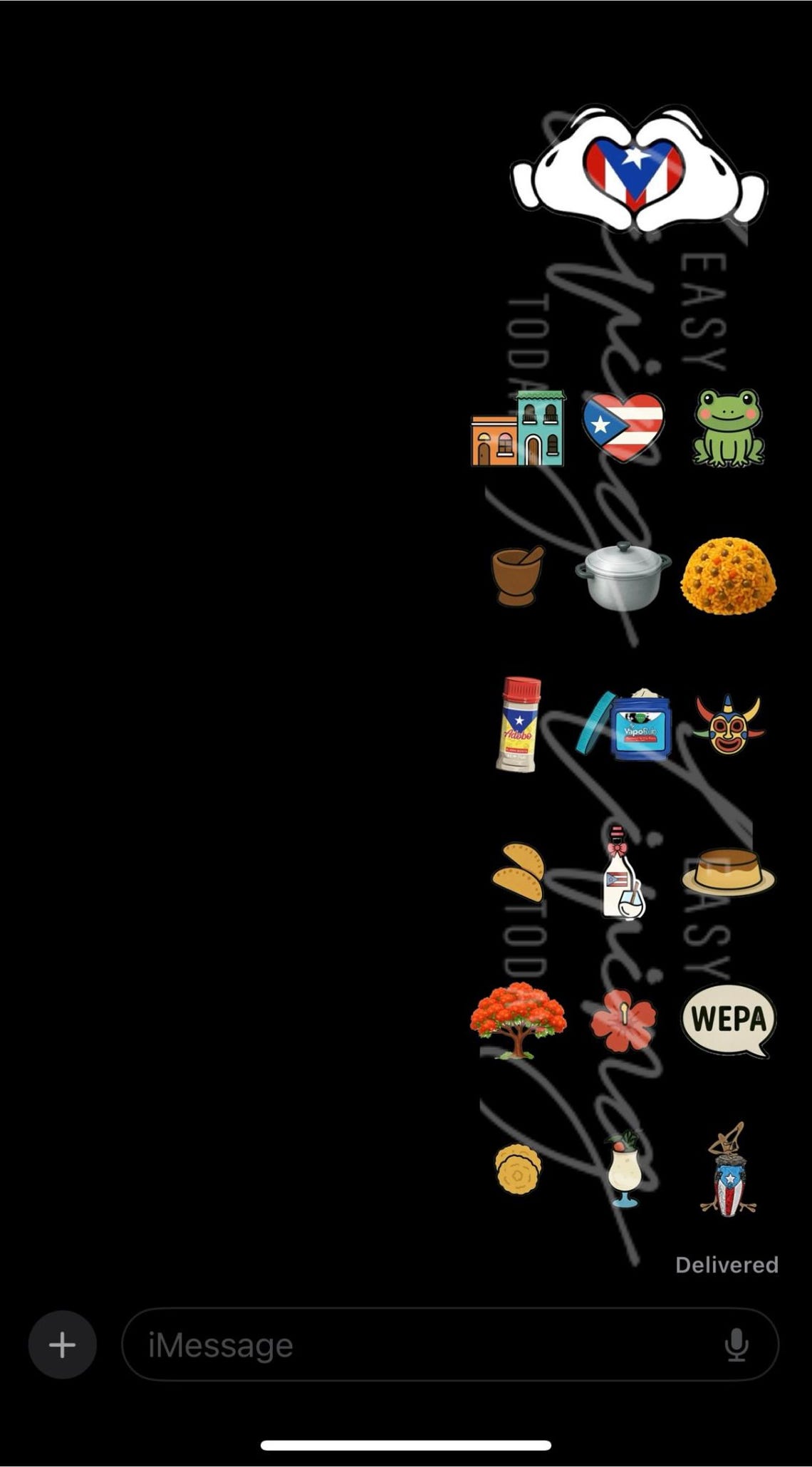 Puerto Rico Emoji Pack: 50 Boricua Stickers for iPhone (digital ...