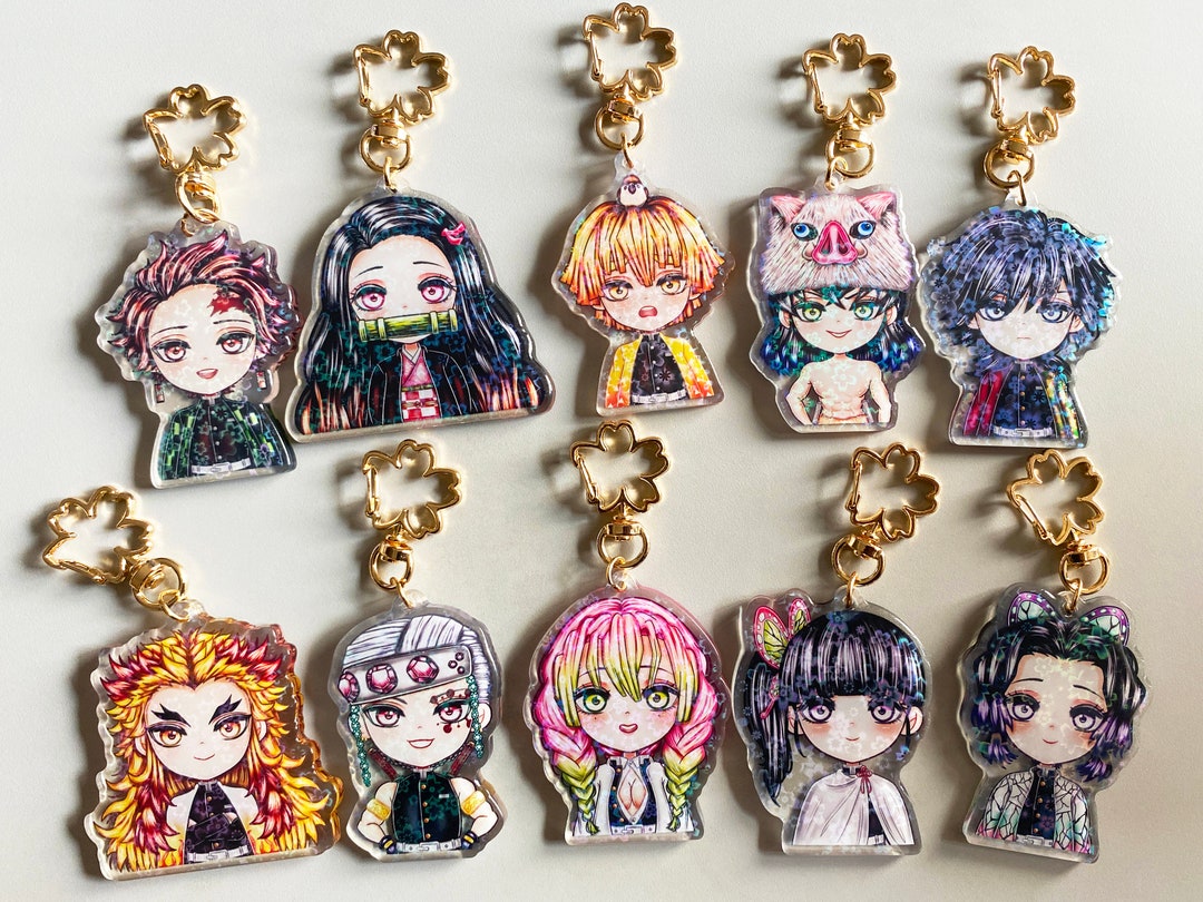 Anime Charms (holographic) - Etsy