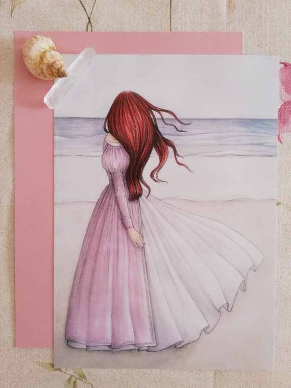 Beach A4 Print / Playa Lámina A4 | Etsy