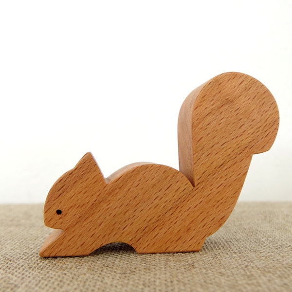 Wooden Squirrel - Etsy