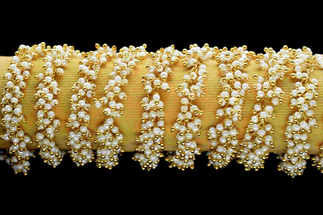 Pearl Cluster Handmade Rosary,gold Plated Cluster Rosary Chain,wire ...