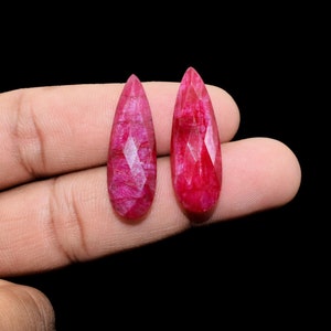 Natural Ruby Long Drop 10x30mm Briolettes,ruby Briolette,ruby Tear Drop ...