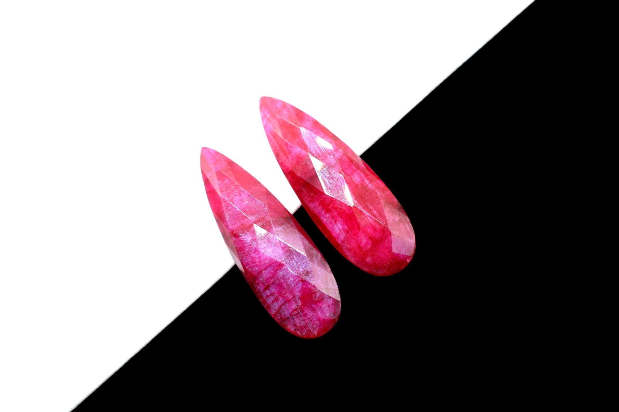 Natural Ruby Long Drop 10x30mm Briolettes,ruby Briolette,ruby Tear Drop ...