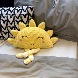 Crochet Sun Pillow PDF Pattern: Beginner-friendly Amigurumi Cushion - Etsy