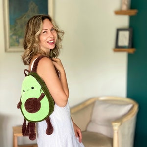 Backpack Avocado Crochet Pattern / Cute Crochet Plush Backpack for Kids ...