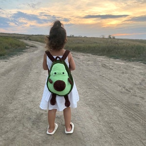 Backpack Avocado Crochet Pattern / Cute Crochet Plush Backpack for Kids ...