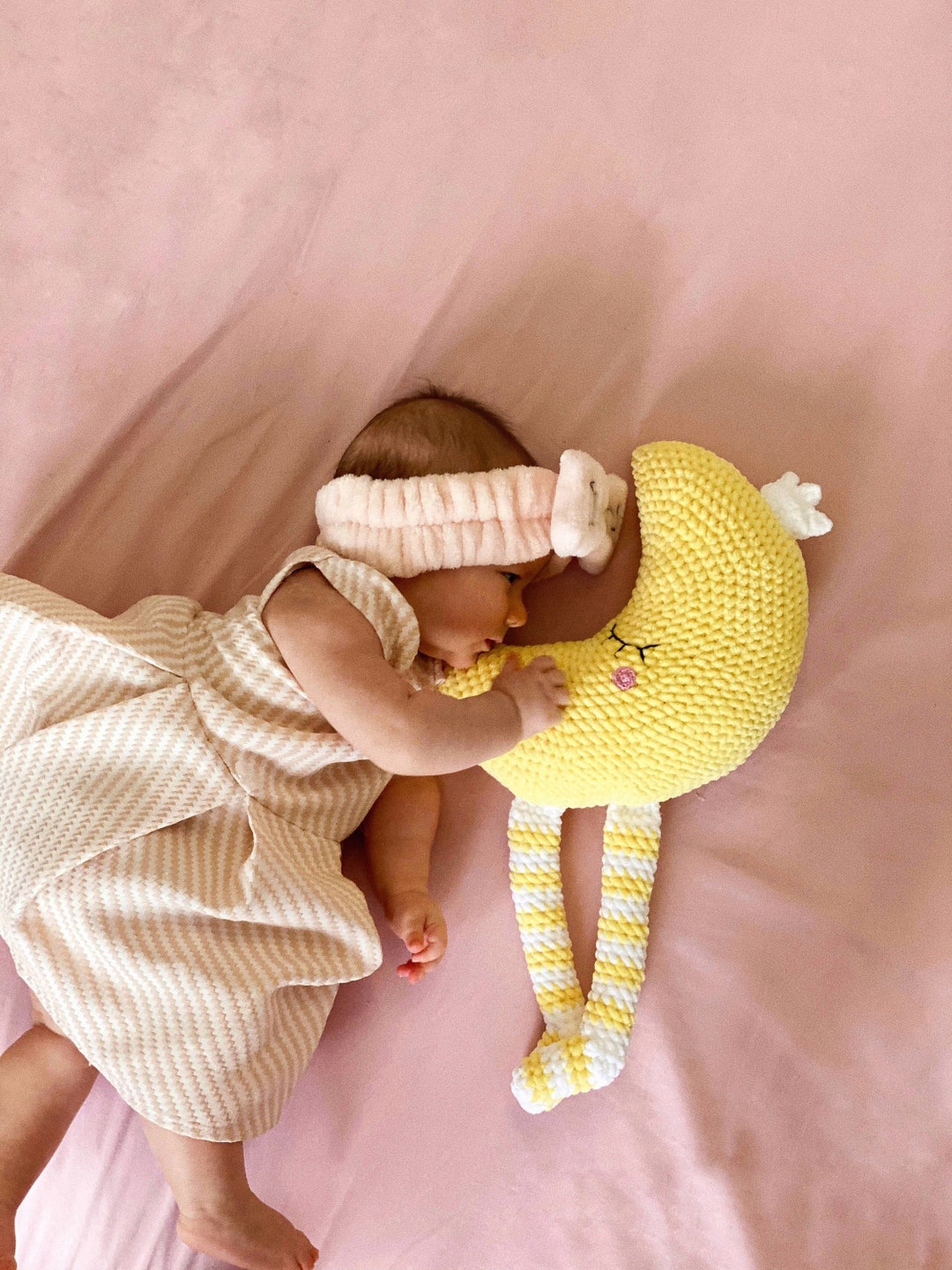 Crochet Plush Moon Pillow Amigurumi Pattern / Crochet PDF Pattern ...