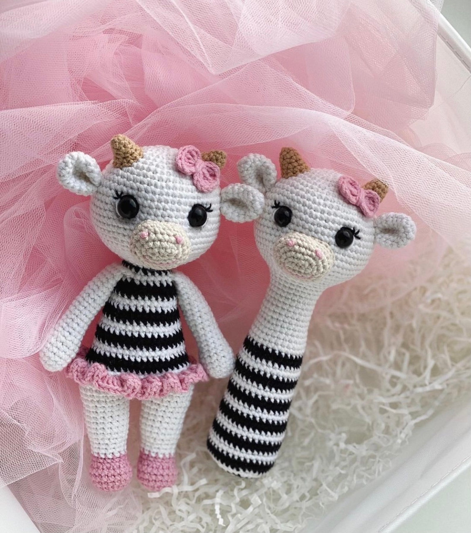Crochet Cow Rattle Pattern: Amigurumi Baby Toy (PDF Pattern) - Etsy