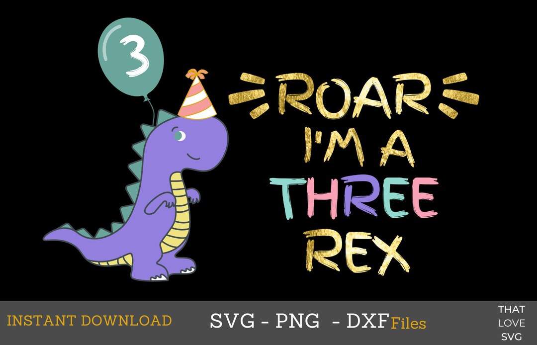 3 Rex Svg Girl Three Rex Dinosaur Svg Girl 3rd Birthday Svg - Etsy Israel