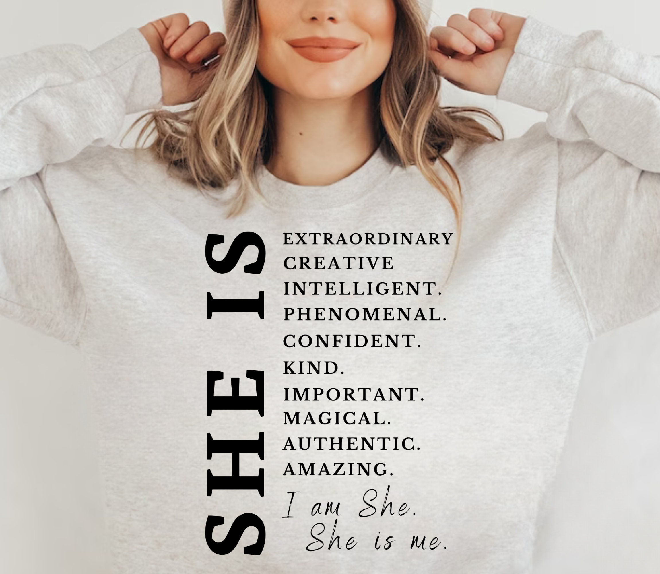 Woman Affirmation Svg, She is Svg, I Am She Svg, She is Me Svg, She is ...