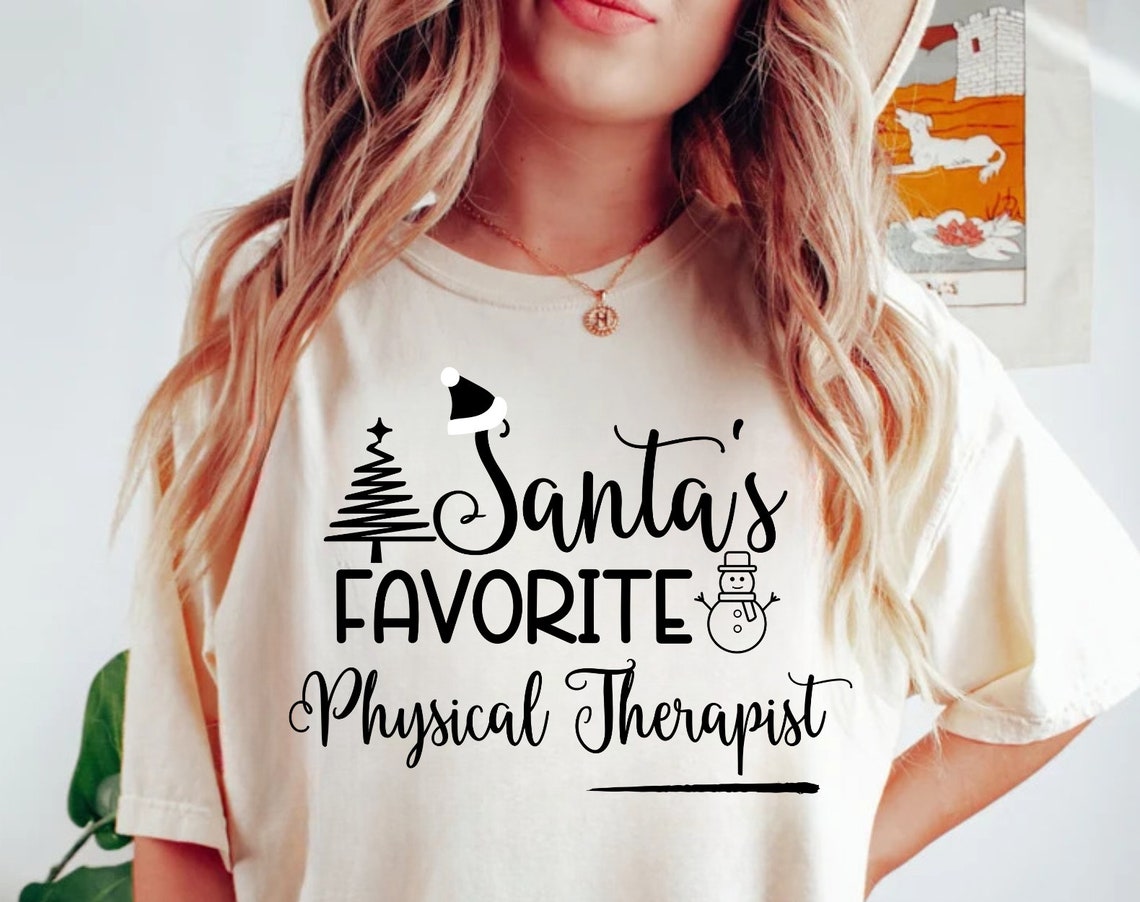 Santa's Favorite Physical Therapy SVG PNG - Christmas Design (digital ...