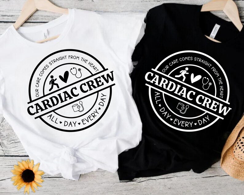 Cardiac Crew SVG PNG, Heart Nurse Doctor Design (digital Download) - Etsy