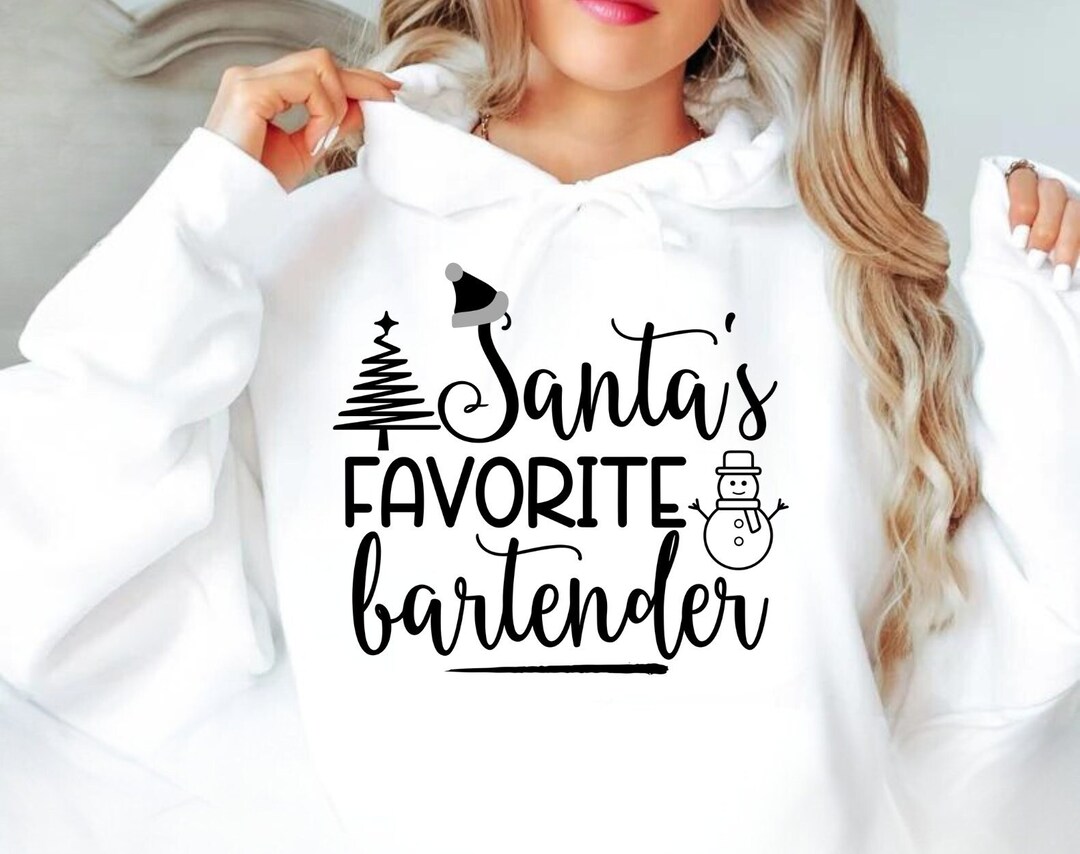 Santa's Favorite Bartender SVG PNG, Christmas Shirt Svg, Beer Svg ...