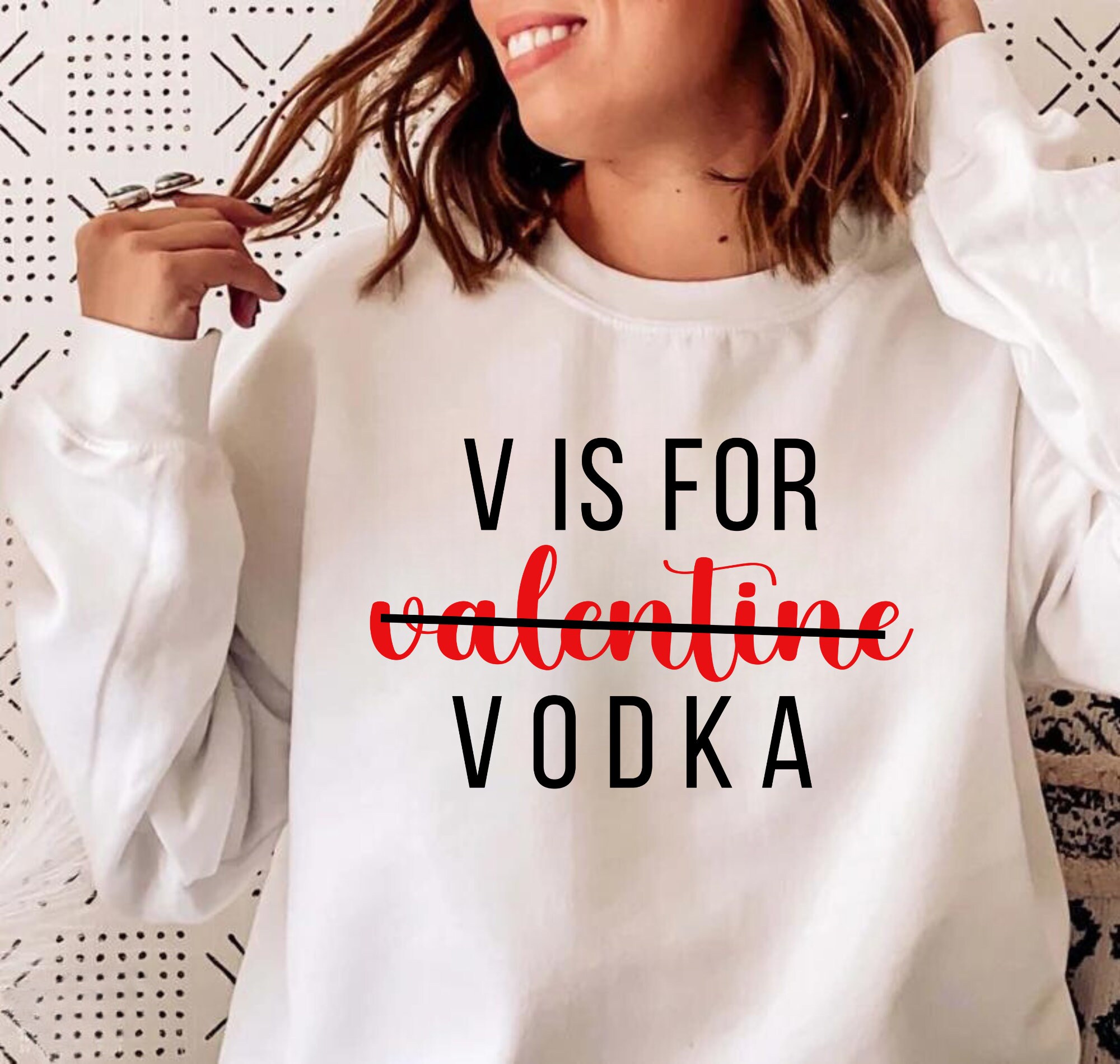 V is for Vodka SVG PNG PDF, Funny Valentine's Day Svg, Hello Valentine ...
