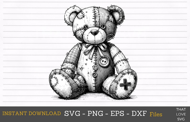 Cool Teddy Bear Svg, Hip Hop Teddy Bear Svg,teddy Bear Png, Stitched ...