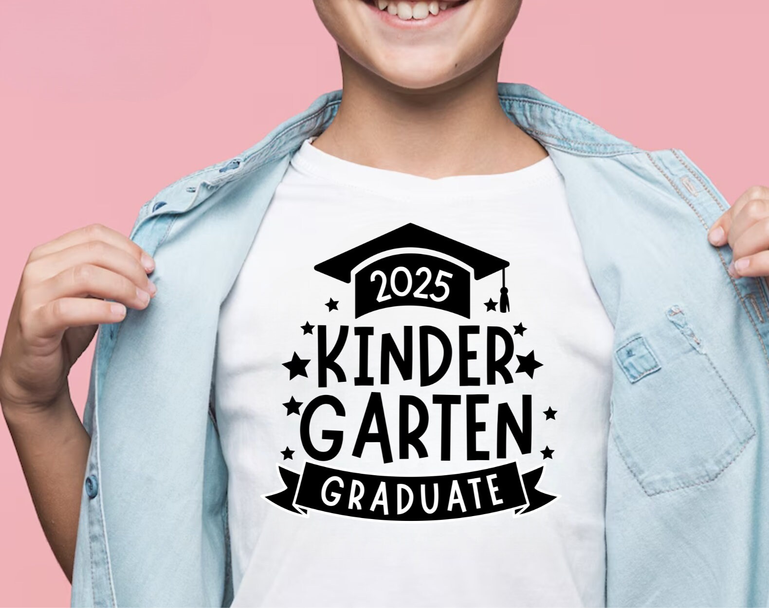 Kindergarten Graduate 2025 SVG: Graduation Shirt Design (digital ...