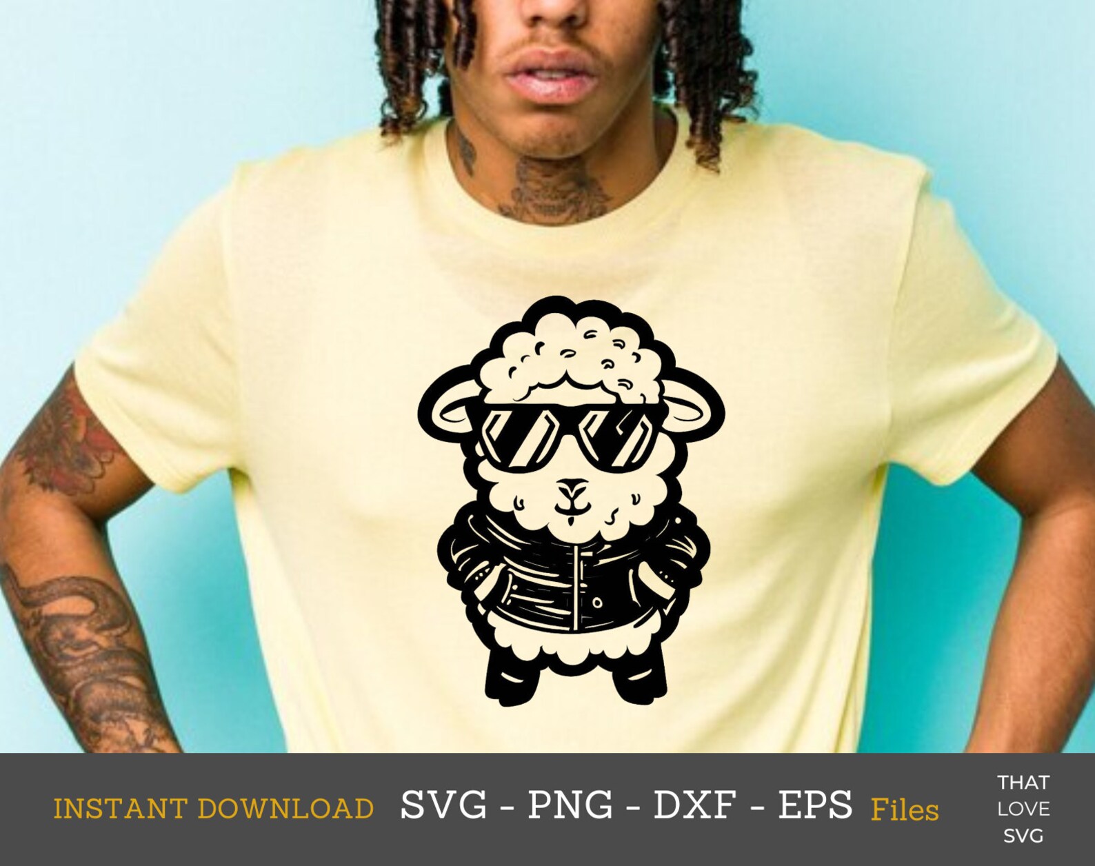 Cool Sheep Svg,hip Hop Hipster Sheep Svg, Sheep Wearing Sunglasses and ...