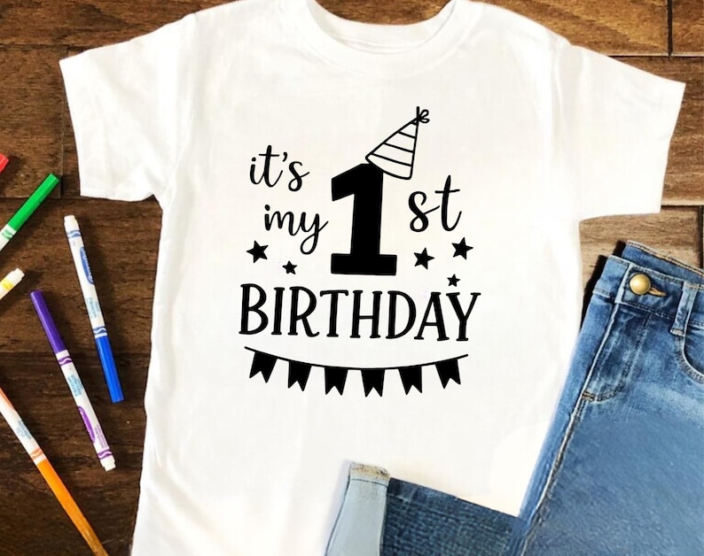 First Birthday Shirt SVG, Party Decor Cut File (digital Download) - Etsy